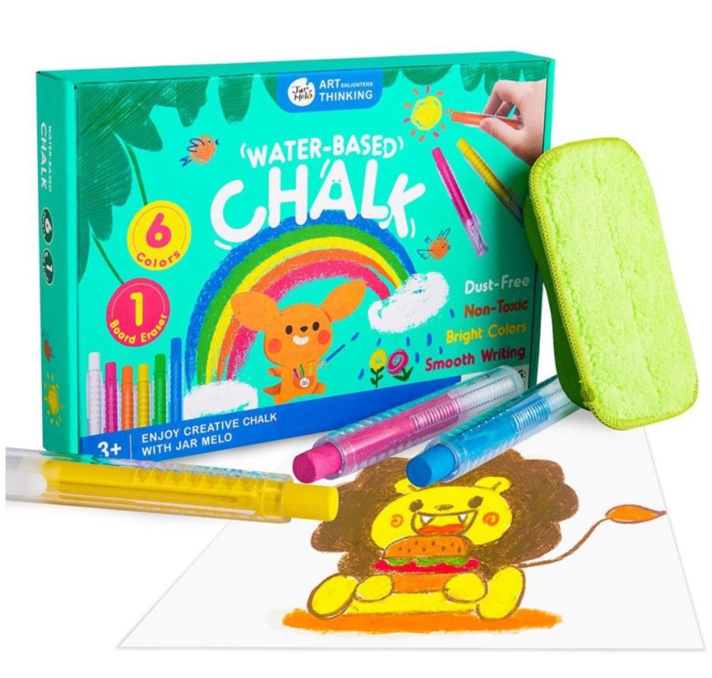 Jar Meló – Water-Based Chalk – 6 Colours - Emma Blue World Of Toys
