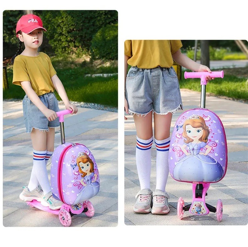 Kids Scooter Suitcase – Ride, Glide & Pack in Style! - Emma Blue World ...