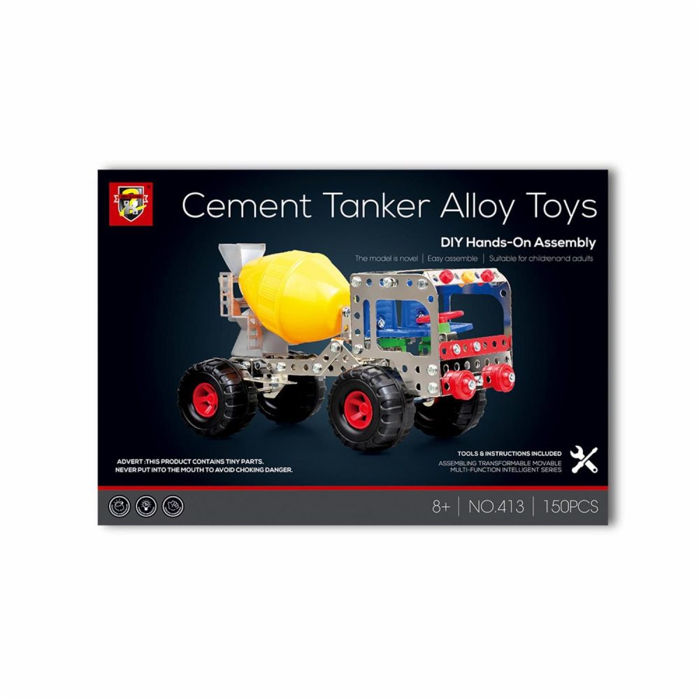 Cement Tanker Alloy DIY Construction Set – 150 Pieces - Emma Blue World ...